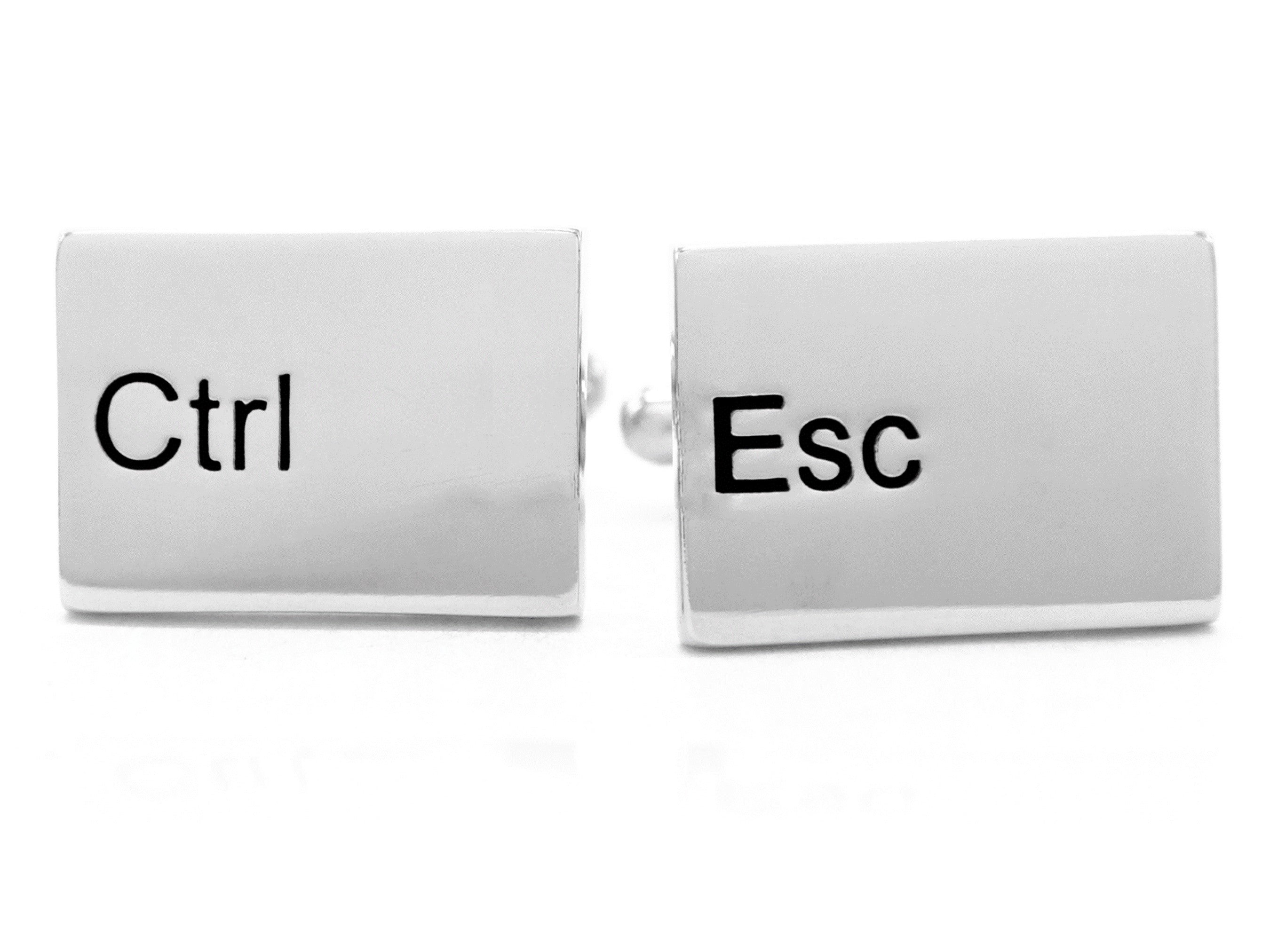 Sterling Silver CTRL ESC Cufflinks – GOLDWINTER